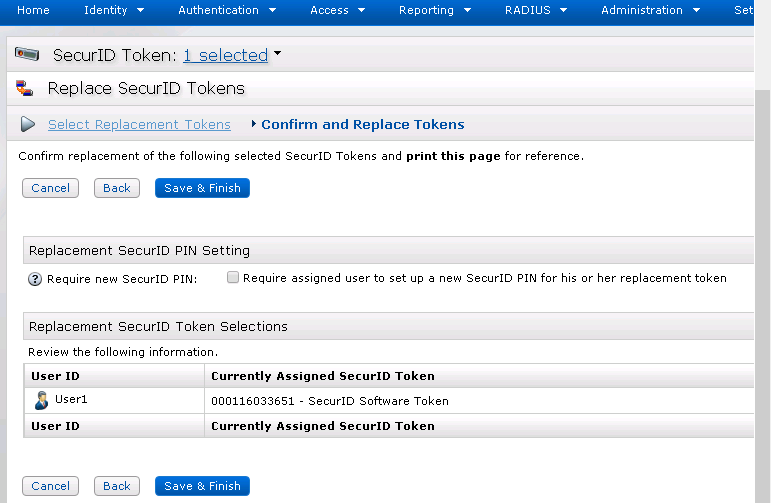 How To Replace An Existing Token In Rsa Authentication Manager 8 X With A Specific Token And Not