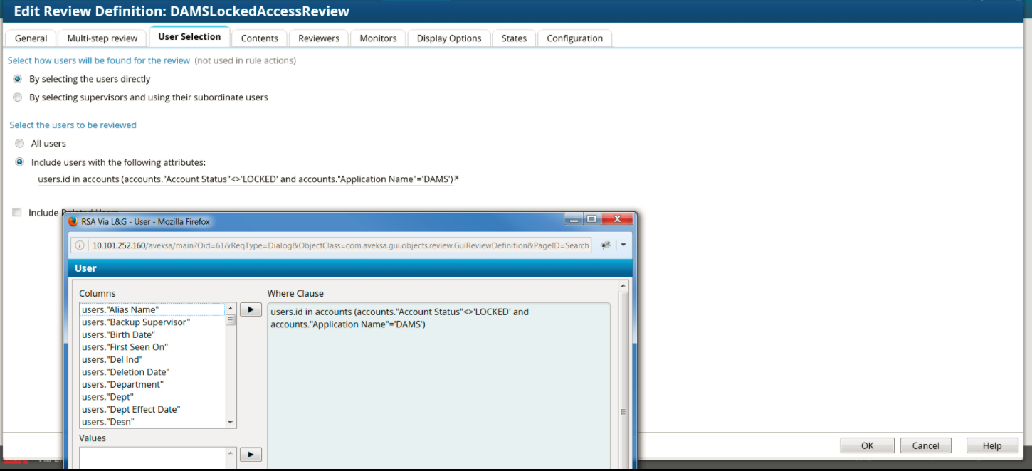 How User Selection And Custom Account Attribute Filters Work In User
