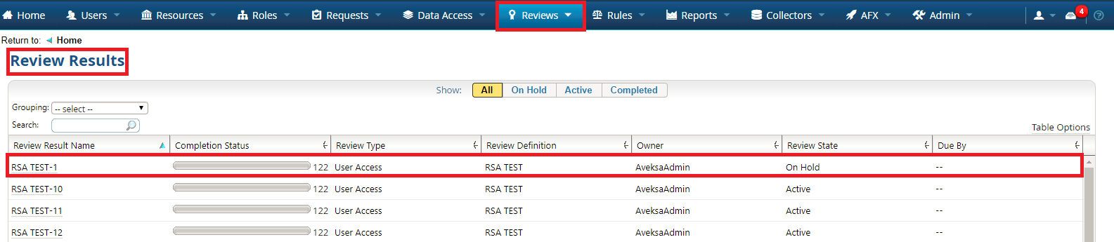 How To Remove Review Results In Bulk From Rsa Identity Governance And