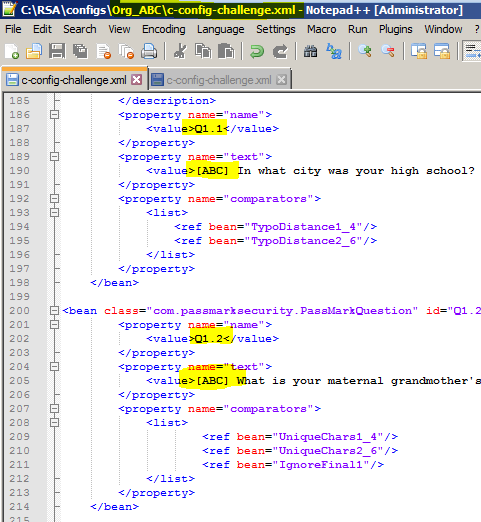 Configuring Different Challenge Questions In Rsa Adaptive