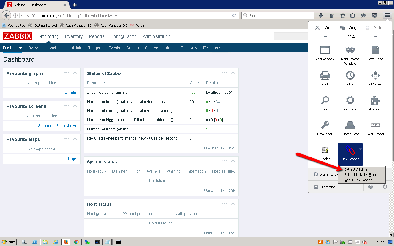 How To Use Link Gopher To Determine Additional Proxy Web Servers To Set