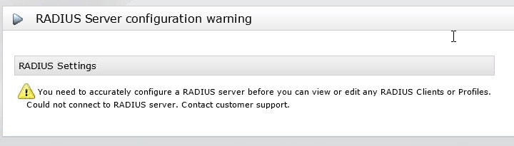 Radius Server Configuration Warning In Rsa Authentication Manager 81