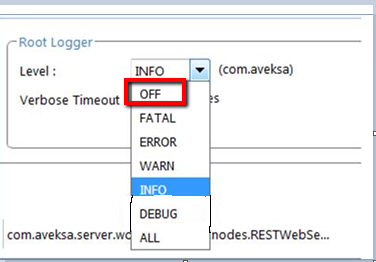 RSA Identity Governance & Lifecycle aveksaServer.log file filling with warning messages "Logging ...