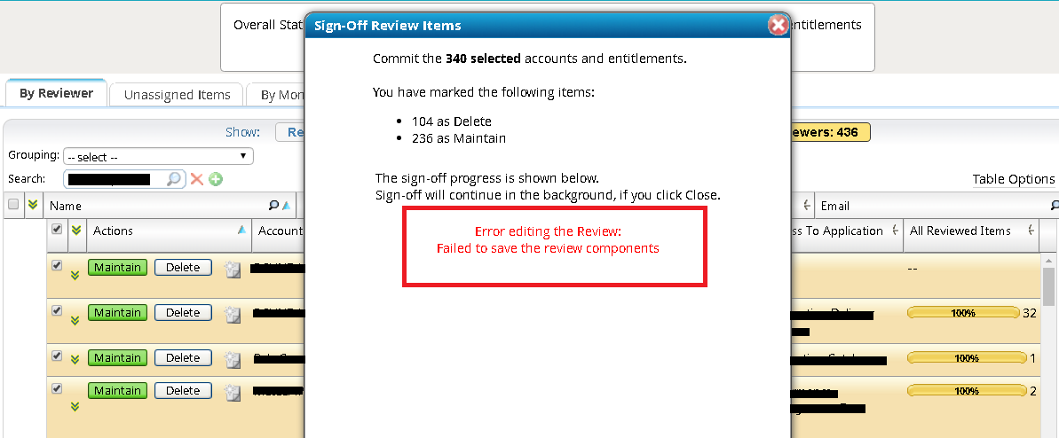 Rsa Identity Governance And Lifecycle Displays Error Failed To Save