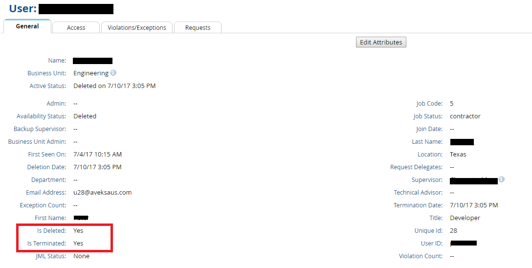 Rsa Identity Governance And Lifecycle Provisioning Termination Rule Is