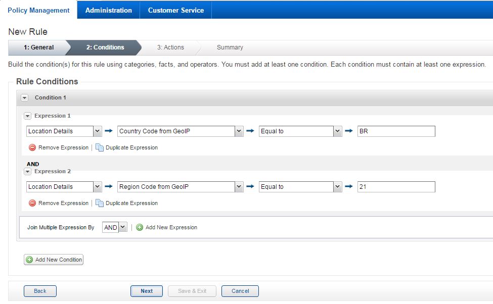 Usage Of Region Code In Rules In Rsa Adaptive Authentication Onprem 7