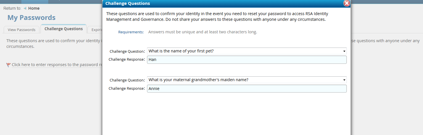 Identity Confirmation Questions Not Displayed For Rsa Via Lifecycle