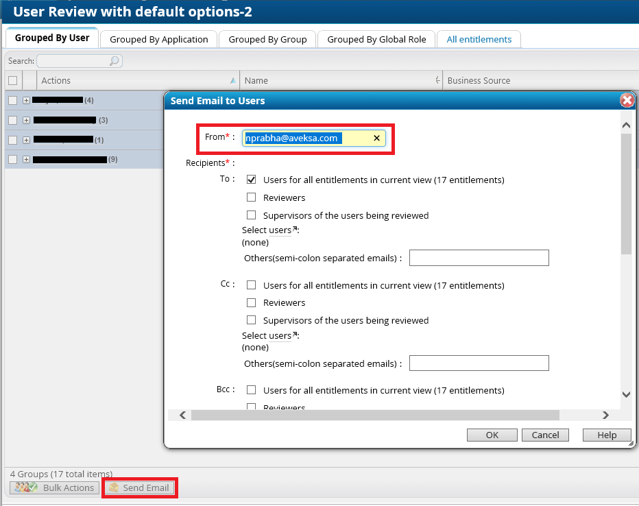 How To Make The Sender Address Field Non Editable When Clicking On Send Email Button While 2006
