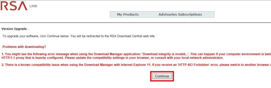 How To Download Rsa Web Threat Detection Patches And Version Upgrades