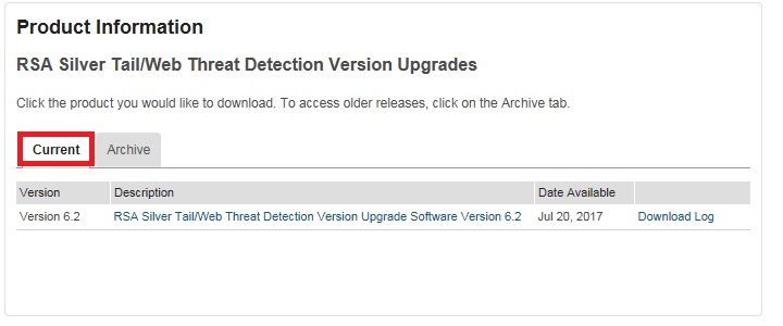 How To Download Rsa Web Threat Detection Patches And Version Upgrades