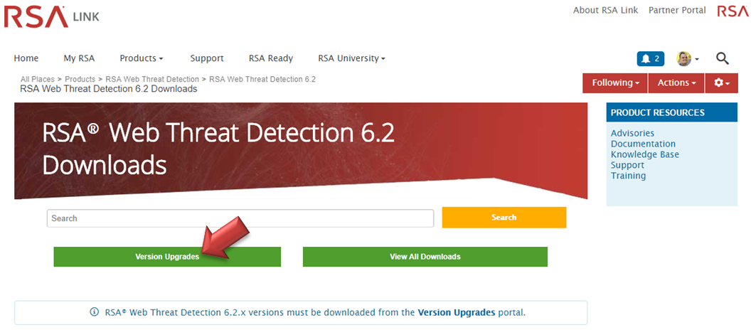How To Download Rsa Web Threat Detection Patches And Version Upgrades