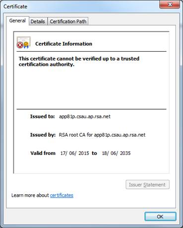 Obtain the RSA root CA certificate from RSA Authentication Manager 8.x | RSA Community