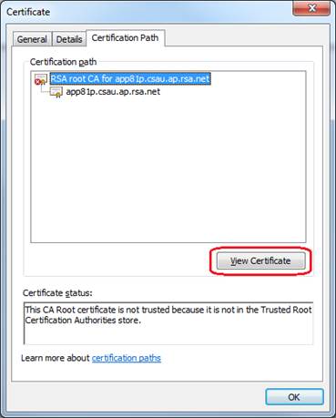 Obtain the RSA root CA certificate from RSA Authentication Manager 8.x ...