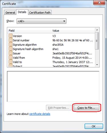 Obtain the RSA root CA certificate from RSA Authentication Manager 8.x ...