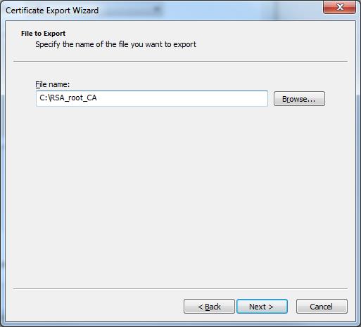 Obtain The Rsa Root Ca Certificate From Rsa Authentication Manager 8x