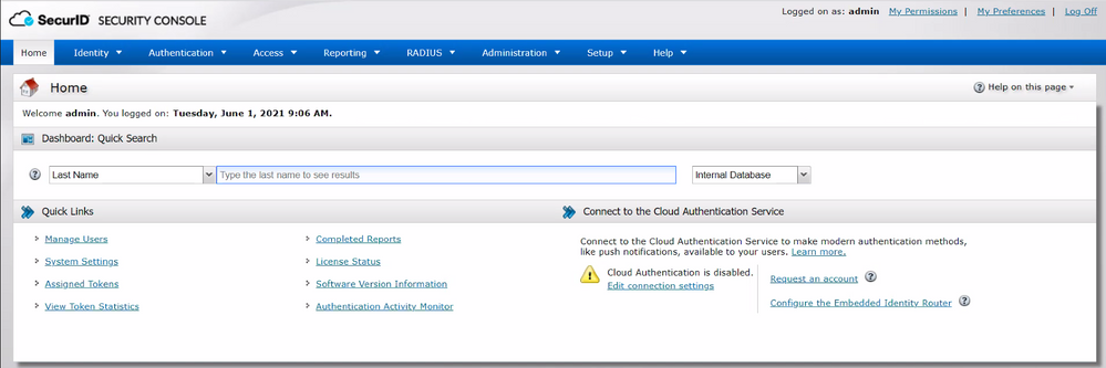Connect Authentication Manager to the Cloud Authentication Service | RSA Community