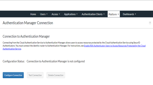 Quick Setup Guide Connect Authentication Manager To Cloud
