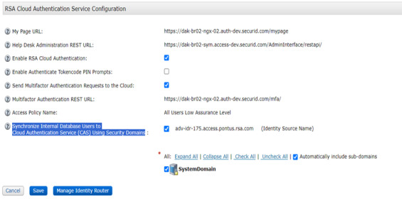Quick Setup Guide - Connect Authentication Manager to Cloud Authentication Service | RSA Community