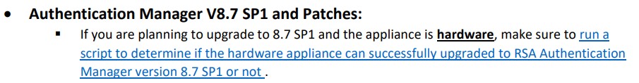 RSA Authentication Manager Upgrade Process | RSA Community