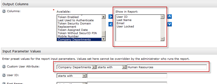 Custom Reports | RSA Community