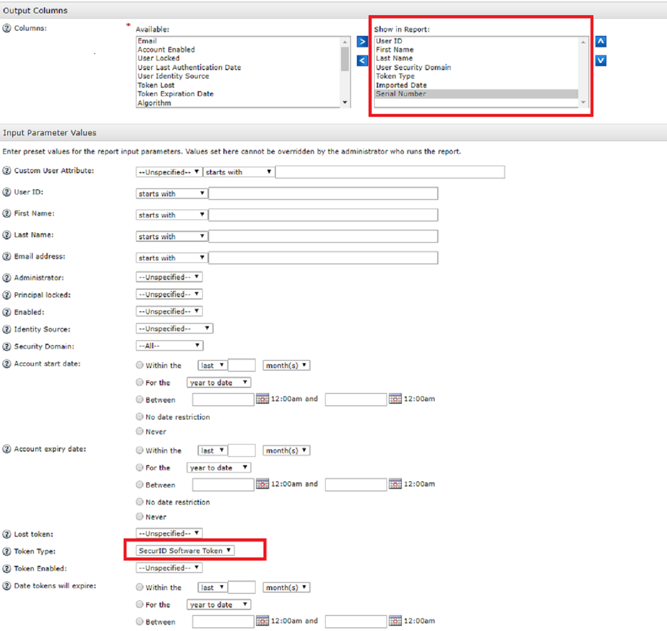 Custom Reports | RSA Community