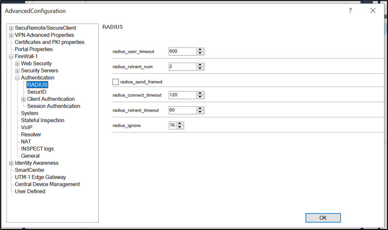 Check Point Gateway Identity Awareness - RADIUS Configuration for Cloud Authentication Service ...