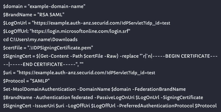 Microsoft Office 365 Saml Idr Sso Configuration Rsa Ready