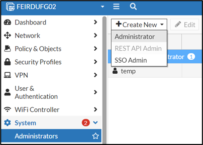 FortiGate Firewall - Configure RADIUS Authentication Manager Using Admin Access UI - RSA Ready ...