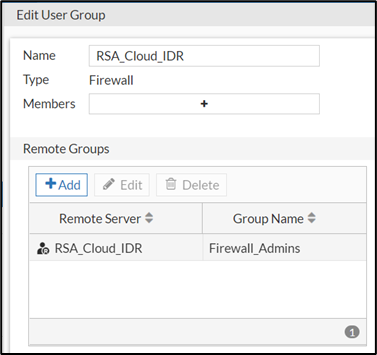 FortiGate Firewall - RADIUS Configuration Using Admin Access UI - RSA Ready Implementation Guide ...