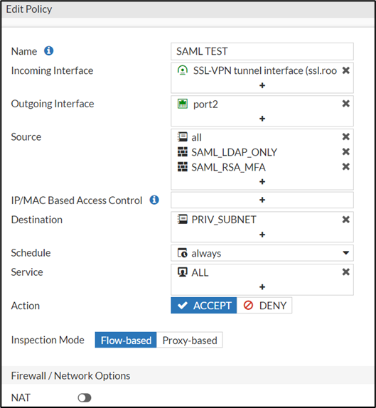 FortiGate Firewall - SAML My Page SSO Configuration Using SSL VPN - RSA Ready Implementation ...