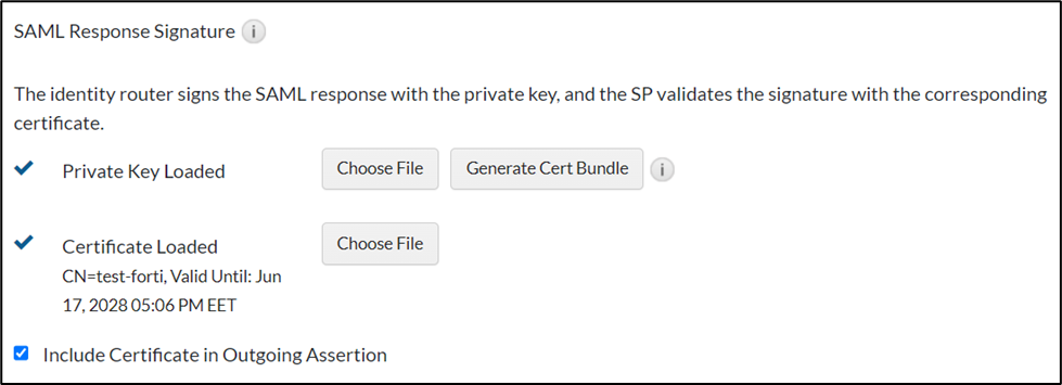 FortiGate Firewall - SAML IDR SSO Configuration Using SSL VPN - RSA ...