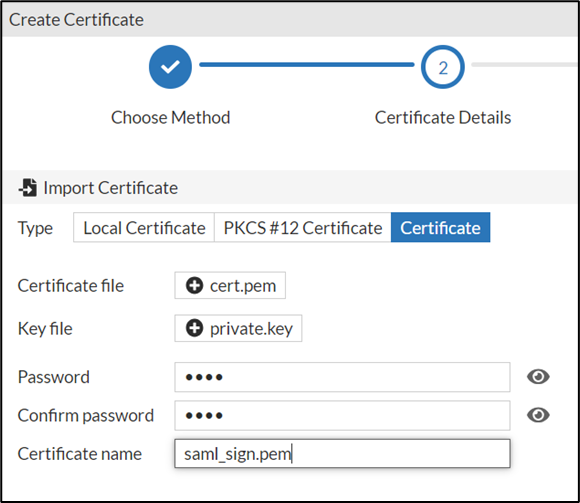 Fortigate Firewall Saml My Page Sso Configuration Using Admin Access