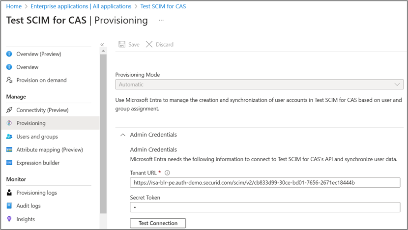 Microsoft Entra Id Scim Client For Cloud Authentication Service Rsa