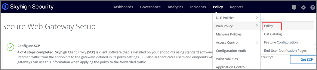 Skyhigh Secure Web Gateway (Cloud using Agents) - SAML My Page SSO Configuration - RSA Ready ...