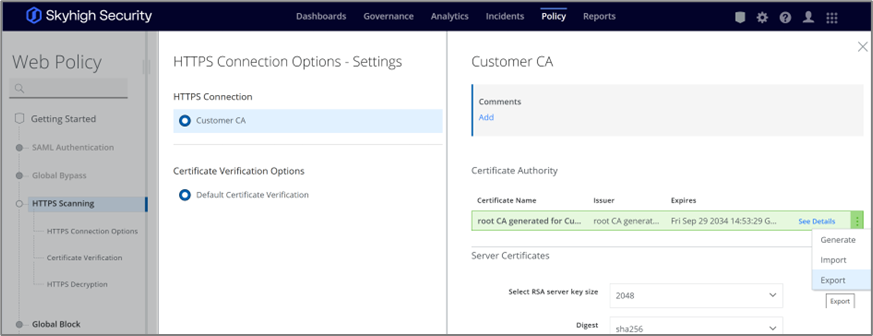 Skyhigh Secure Web Gateway Cloud Using Agents Saml My Page Sso