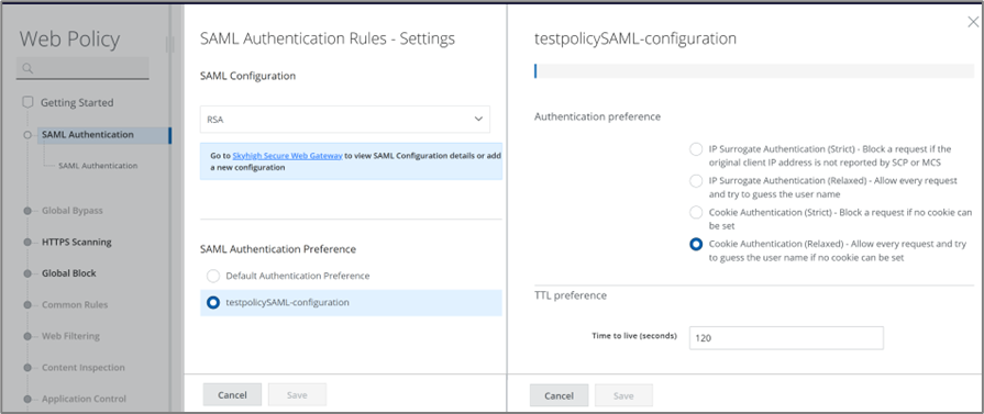 Skyhigh Secure Web Gateway Cloud Using Agents Saml My Page Sso