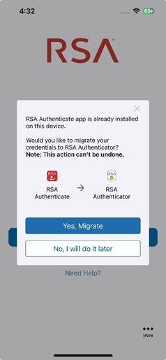 Time Is Running Out Users Must Migrate From The Legacy Rsa Authenticate App To The Supported