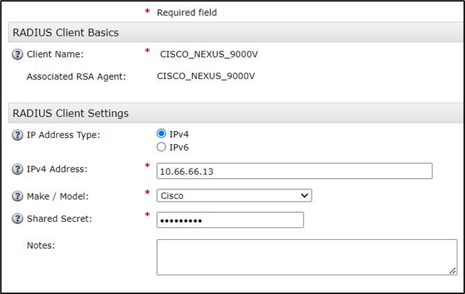 Cisco Nexus 9000v - RADIUS Configuration - RSA Ready Implementation Guide | RSA Community