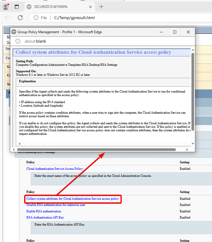 How To Check Microsoft Windows Group Policy Objects Gpos For Rsa Mfa Agents Rsa Community