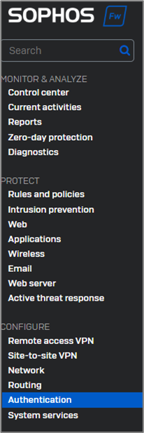 Sophos Firewall - RADIUS Configuration - Authentication Manager - RSA Ready Implementation Guide ...