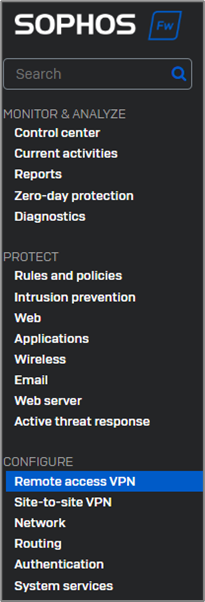 Sophos Firewall - RADIUS Configuration - Authentication Manager - RSA ...