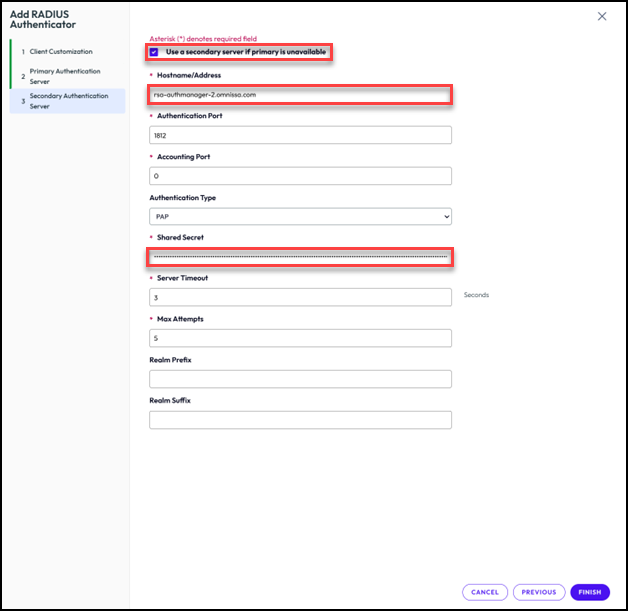 Omnissa Horizon 8 Connection Server - RADIUS with Authentication ...