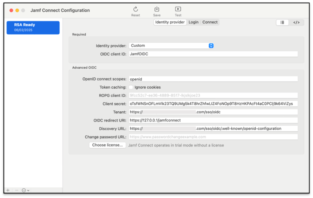 JAMF Connect - My Page SSO Configuration using OIDC- RSA Ready ...