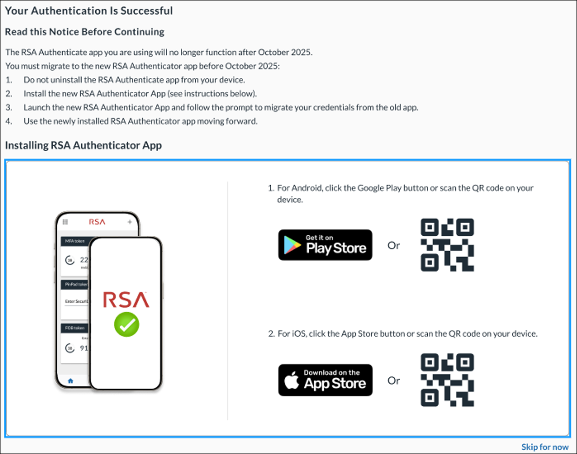 REMINDER: 6 WEEKS LEFT TO COMPLETE UPGRADE WHEN USING RSA CAS AND AVOID ...