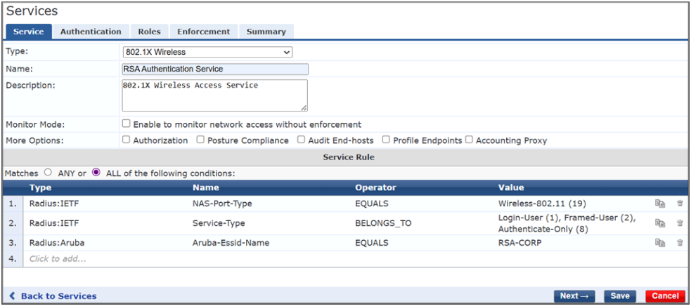 HPE Aruba ClearPass - RADIUS Configuration with Authentication Manager - RSA Ready ...
