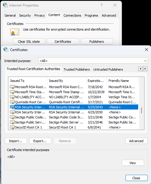 RSA Authentication Manager and Self-Signed Certificates | RSA Community